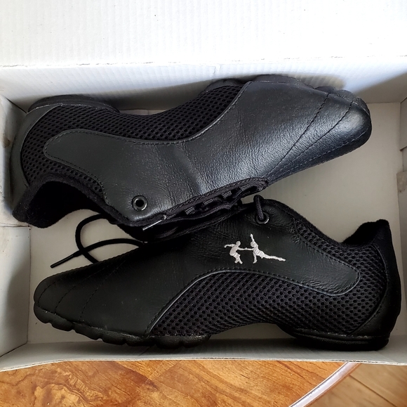 Shoes | Very Fine Professional Ballroom Dance Sneakers Black Leather ...